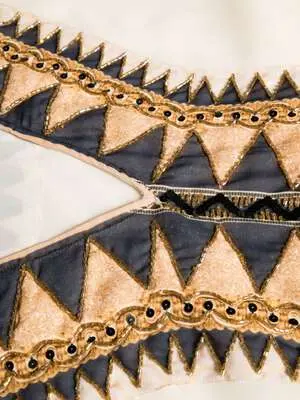 DOLCI FOLLIE Abstract-print Beaded Kaftan