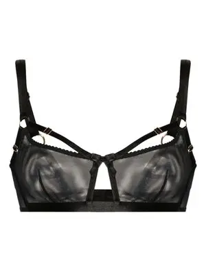 BORDELLE Bondage Belle Mesh Bra Black