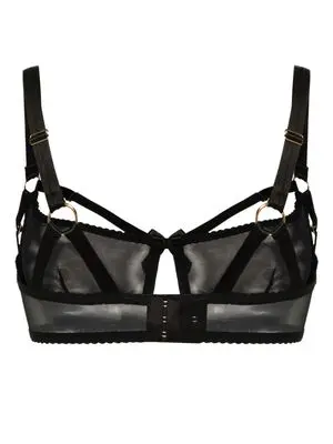 BORDELLE Bondage Belle Mesh Bra - Black
