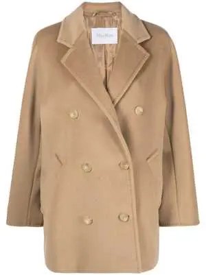Max Mara Rebus Double-breasted Coat - Brown