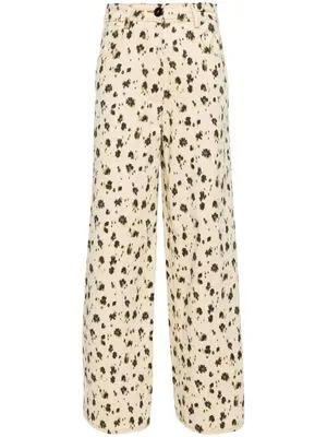 FORTE_FORTE Leopard-print Palazzo Pants