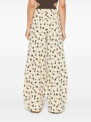 FORTE_FORTE Leopard-print Palazzo Pants