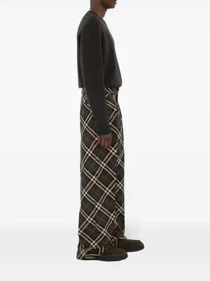 Burberry Check Pattern Trousers