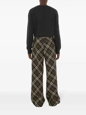 Burberry Check Pattern Trousers