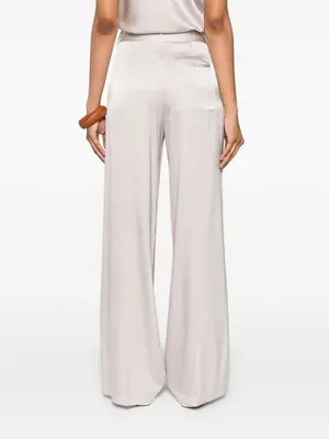 FORTE_FORTE Satin Palazzo Pants - Neutrals