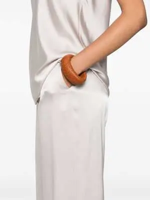 FORTE_FORTE Satin Palazzo Pants - Neutrals