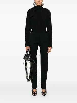 Givenchy 4g Silk Crepe Blouse - Black