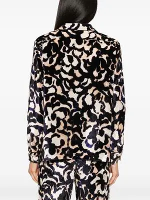 FORTE_FORTE Animal-print Velvet Shirt