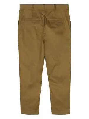 Maison Kitsuné Straight-leg Gabardine Chinos - Brown