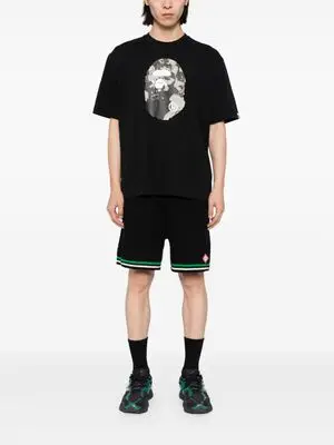 A BATHING APE Graphic Print T-shirt - Black