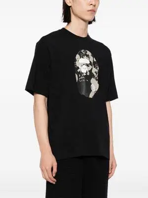 A BATHING APE Graphic Print T-shirt - Black