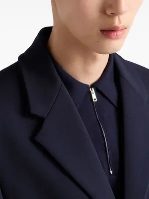 Prada Long-sleeve Wool Polo Shirt