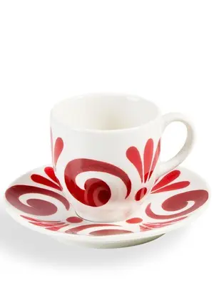 Themis Z Kallos Espresso Cup And Saucer - White