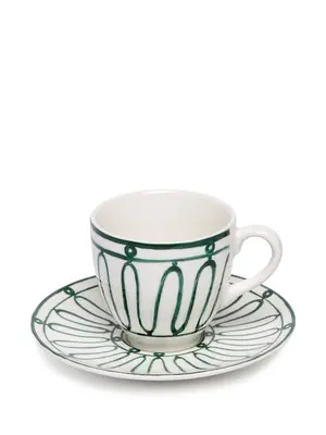 Themis Z Kyma Espresso Cup And Saucer - White