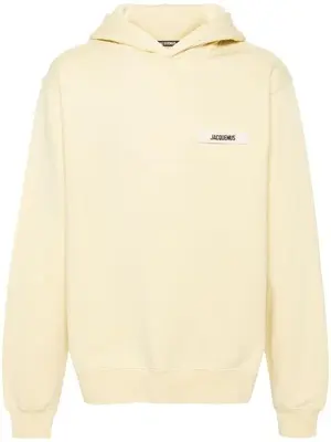 Jacquemus Le Hoodie Gros Grain Top - Neutrals