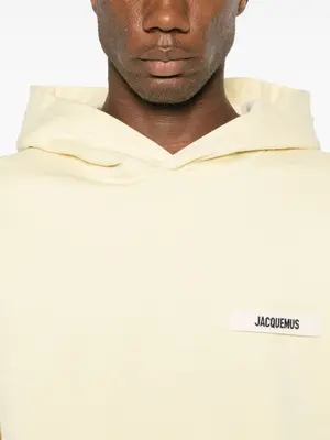 Jacquemus Le Hoodie Gros Grain Top - Neutrals