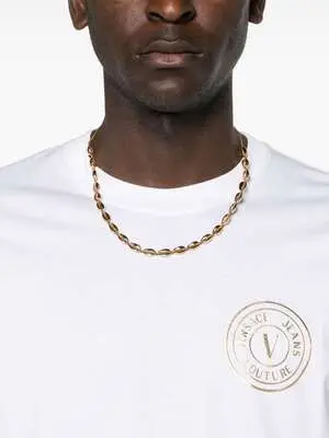 Versace Logo-print Cotton T-shirt - White