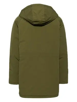 Maison Kitsuné Fox-appliqué Hooded Parka - Green