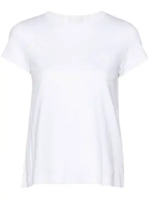 Sacai Knife-pleats Crew-neck T-shirt - White