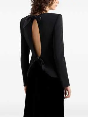 Giorgio Armani Bow-detail Zipped Jacket