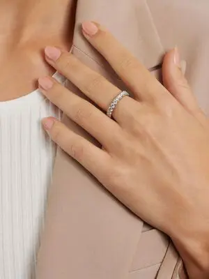 VEYNOU 18kt White Gold Diamond Eternity Ring - Silver