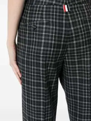 Thom Browne Plaid Check Trousers - Grey
