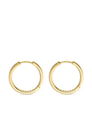 VEYNOU 14kt Yellow Cleo Diamond Hoop Earrings