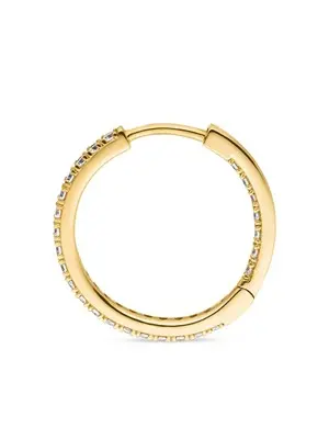 VEYNOU 14kt Yellow Cleo Diamond Hoop Earrings