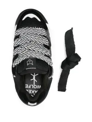 NAKED WOLFE Leather Platform Sneakers