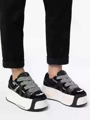 NAKED WOLFE Slider Leather Platform Sneakers