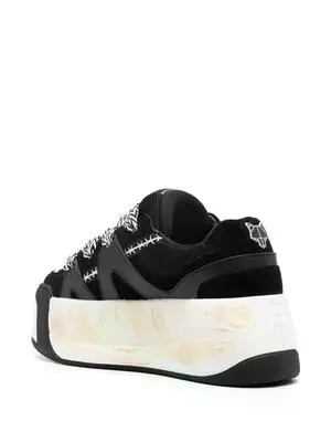 NAKED WOLFE Slider Leather Platform Sneakers