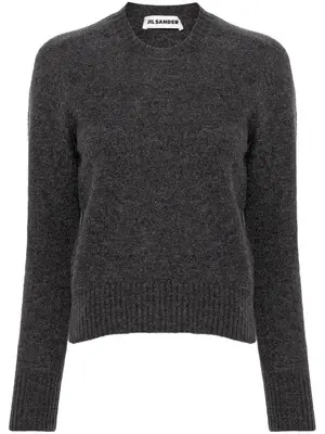 JIL SANDER Mélange Wool Jumper - Grey