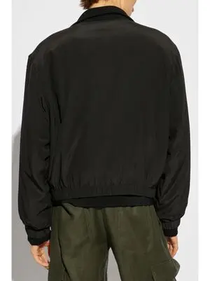 Helmut Lang Layered Silk Bomber Jacket