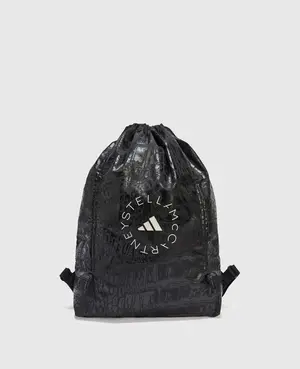 Stella McCartney Logo Gym Sack - Black