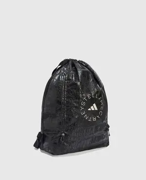 Stella McCartney Logo Gym Sack - Black
