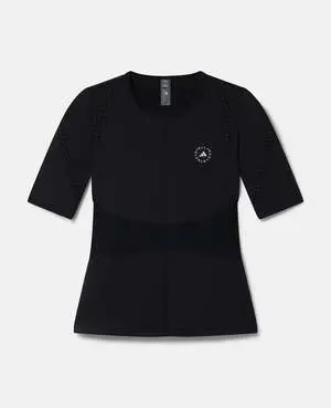 Stella McCartney Truepurpose Training Short Sleeve Top - Black
