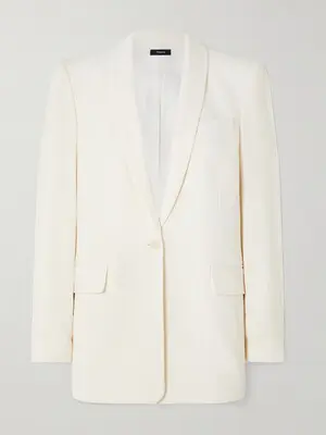 Theory Plissé-crepe Blazer