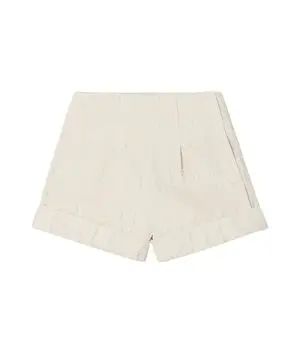 Cult Gaia Olga Distressed Cotton-twill Shorts
