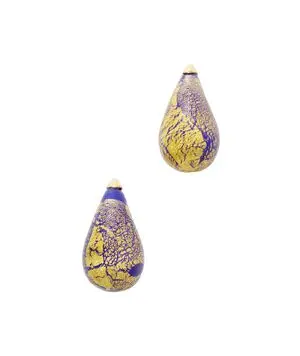 Bottega Veneta Resin And Gold-tone Drop Earrings - Blue