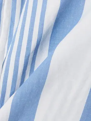 Givenchy Striped Cotton And Linen-blend Pants