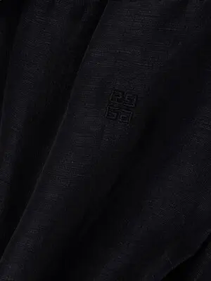 Givenchy And Linen-blend Voile Wide-leg Pants