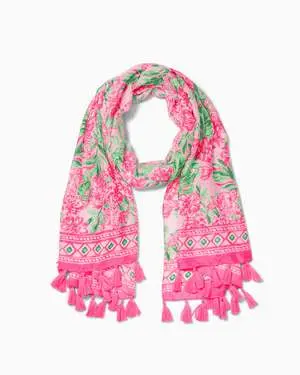 Lilly Pulitzer® Resort Scarf - Conch Shell Pink Koala La La Engineered Scarf