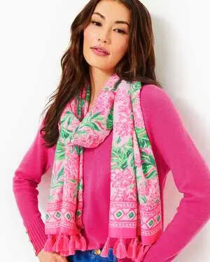 Lilly Pulitzer® Resort Scarf - Conch Shell Pink Koala La La Engineered Scarf