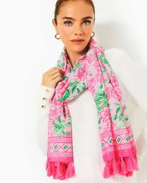 Lilly Pulitzer® Resort Scarf - Conch Shell Pink Koala La La Engineered Scarf