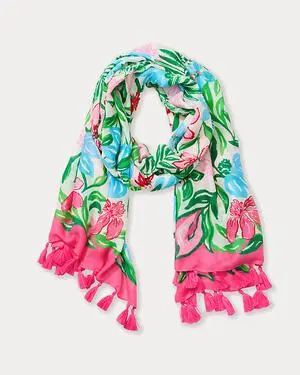Lilly Pulitzer® Resort Scarf Multi Glowing Gardens Engineered Scarf