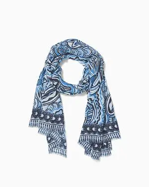 Lilly Pulitzer® Resort Scarf Resort White Give It A Whirl Engineered Scarf