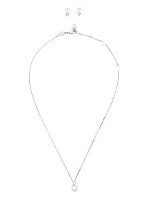 SWAROVSKI Swarovski Matrix Earrings And Necklace Set Silver