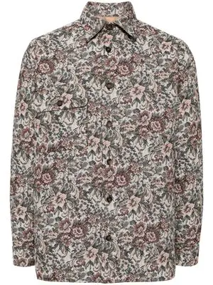 BLESS Floral-print Shirt Jacket