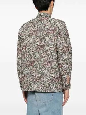 BLESS Floral-print Shirt Jacket