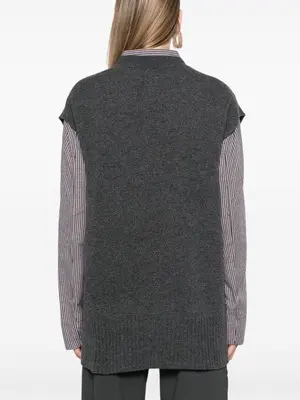 Pinko V-neck Fine-knit Gilet